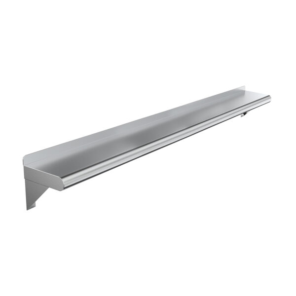 06" X 48" Stainless Steel Wall Mount Shelf